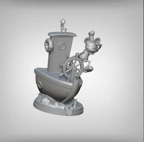 Mickey Mouse Steamboat Willie 3D Print File - i3dyou