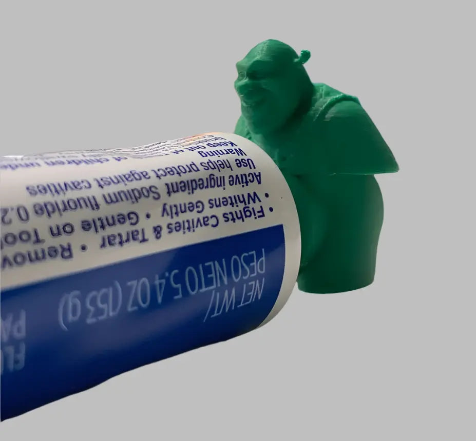 Shrek Pooping Toothpaste Topper 3d printable STL file | i3dyou