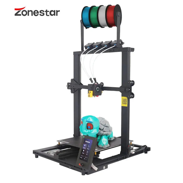 ZONESTAR New Upgrade 4 Extruder 4-IN-1-OUT Mix Multi Color Large Size ...