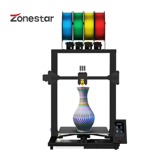 ZONESTAR New Upgrade 4 Extruder 4-IN-1-OUT Mix Multi Color Large Size ...